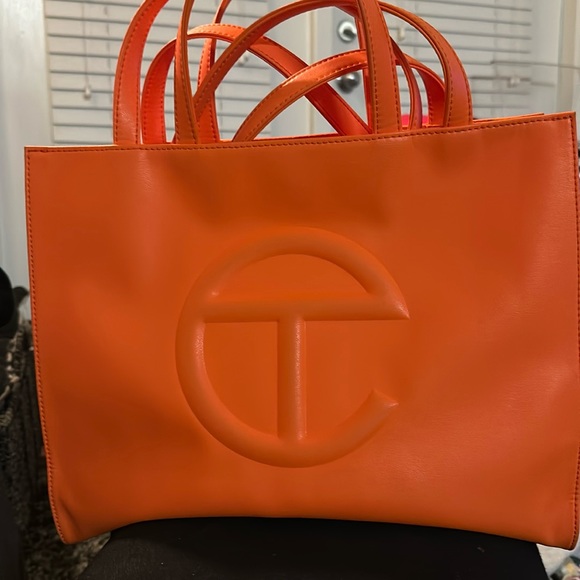 Telfar | Bags | Used Medium Orange Telfar Bag | Poshmark